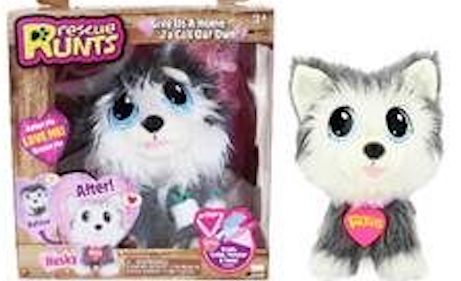 Rescue runts husky plush dog store